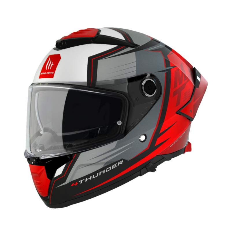 Casco Mt helmets thunder 4 sv Pental B5 rojo mate V-28
