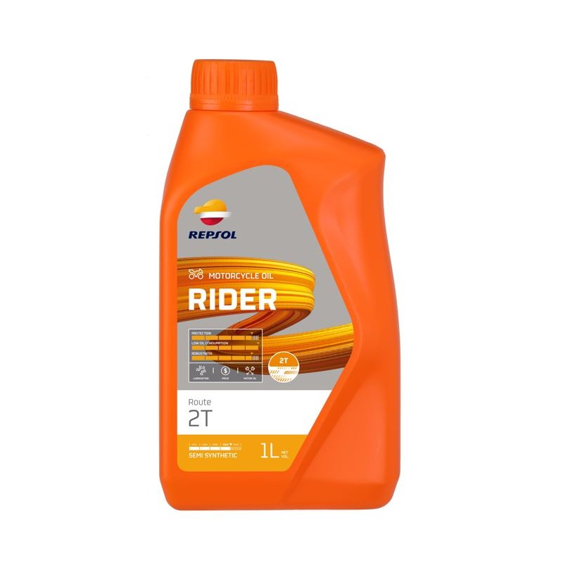 ACEITE REPSOL RIDER ROUTE SINTETICO 2T 1L